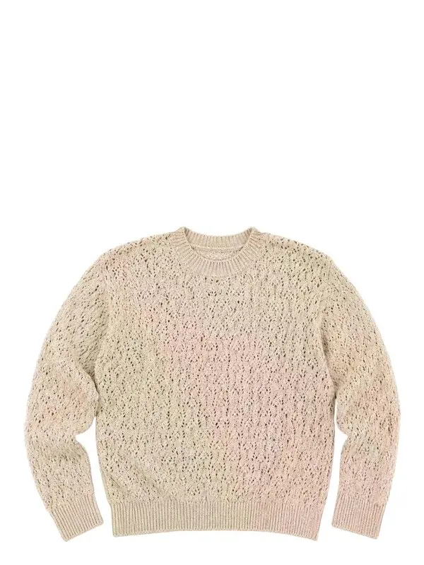Eleventy Open-knit Crew-neck Sweater - Neutrals