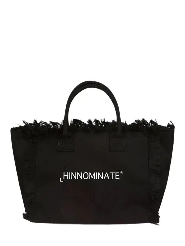 HINNOMINATE Large Fringe-trim Tote Bag - Black