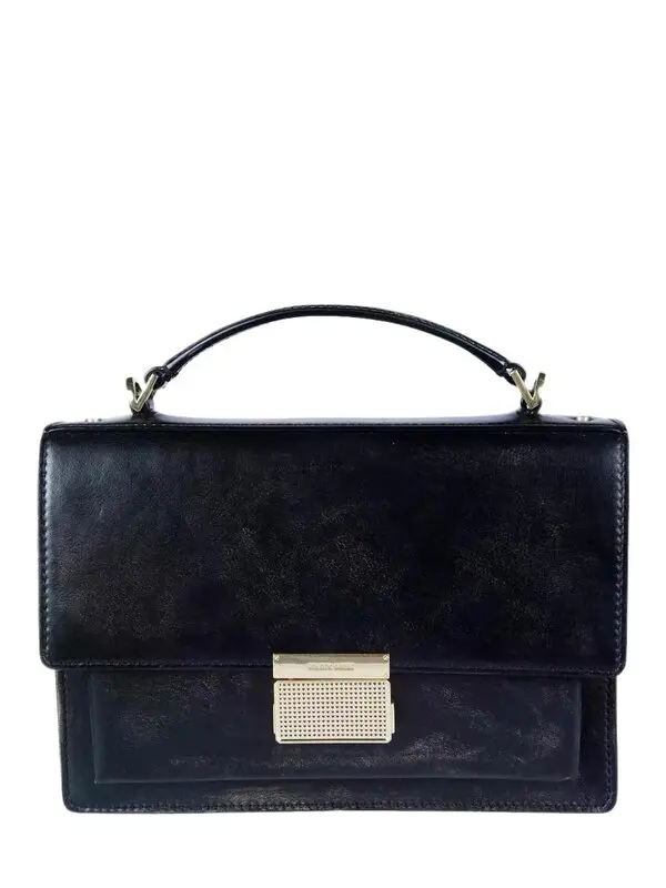GOLDEN GOOSE Venezia Leather Clutch Bag - Black