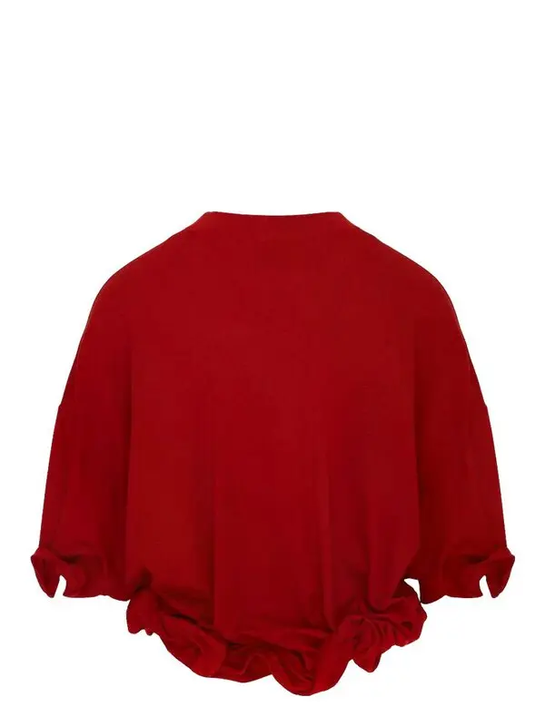 SEEN USERS Name Twombly Bloom Ruffled T-shirt - Red