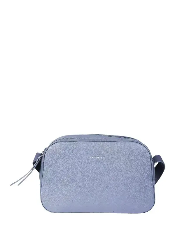 COCCINELLE Grainy Leather Shoulder Bag - Grey
