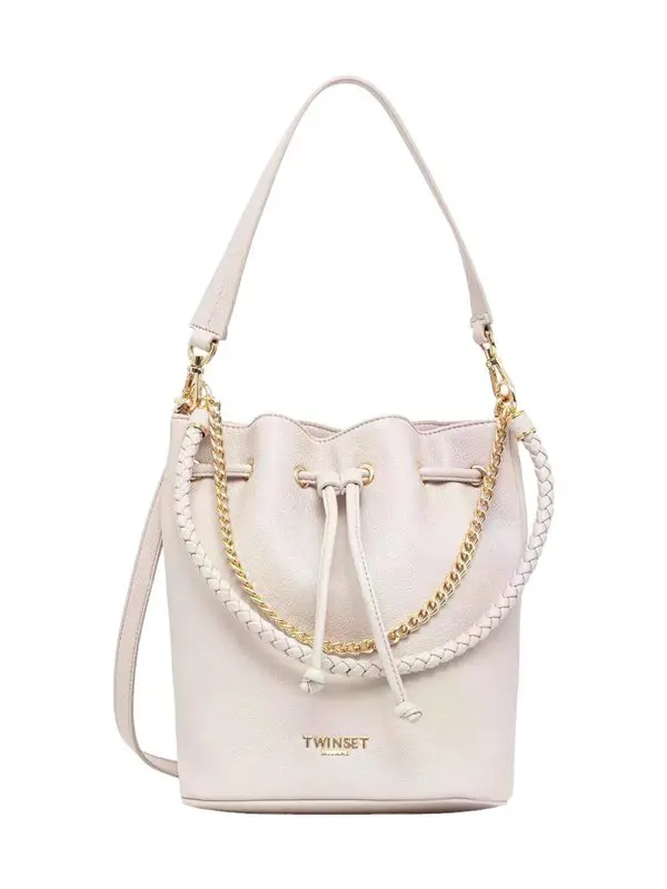 TWINSET Braided Chain-link Bucket Bag - Pink