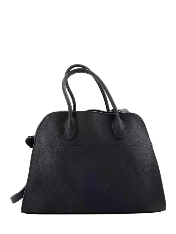 THE ROW Margaux Leather Tote Bag - Black