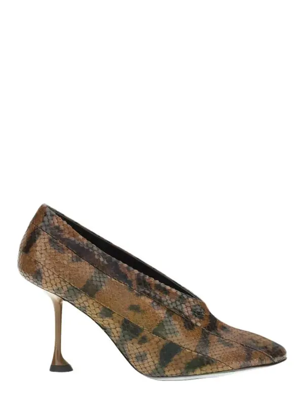 Proenza Schouler Snake-effect Leather Pumps - Brown