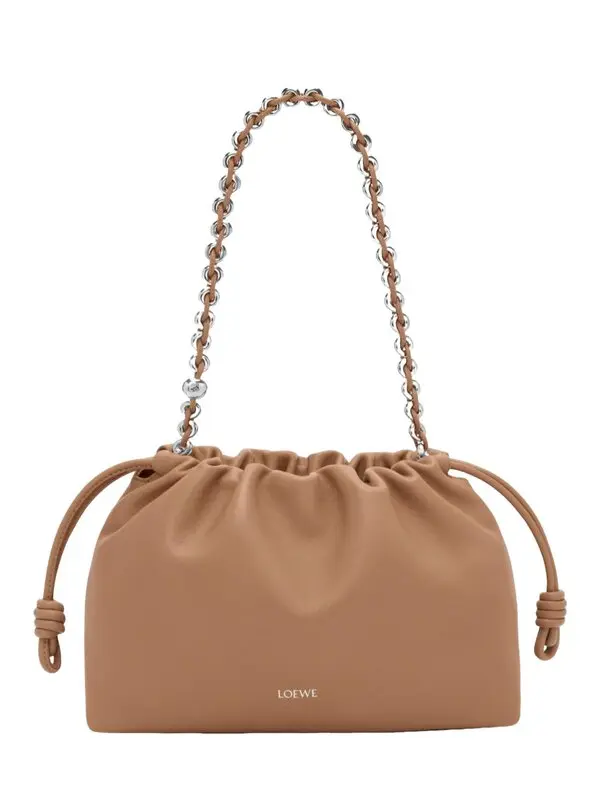 Loewe Medium Flamenco Bag In Mellow Nappa Lambskin - Brown