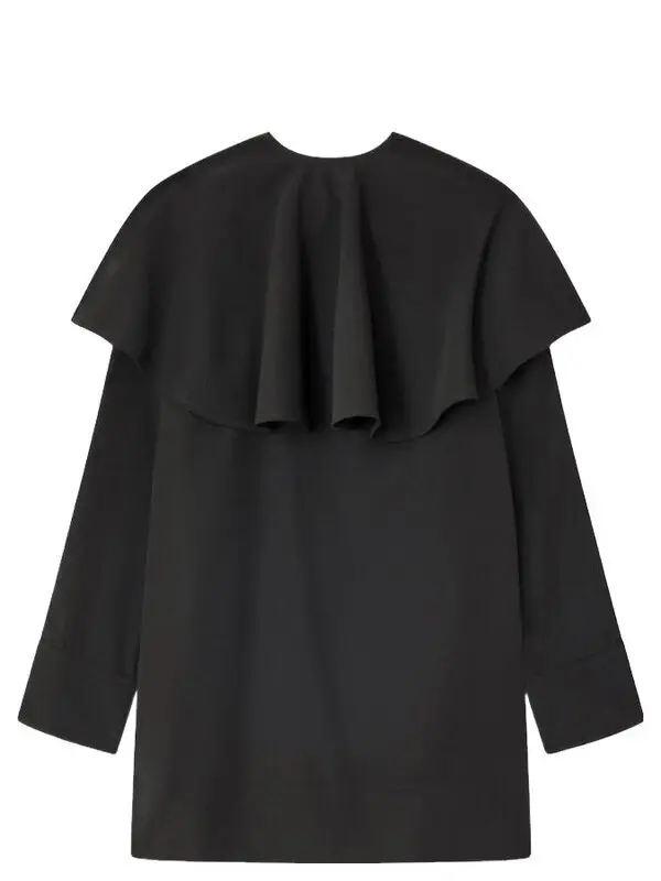 GANNI Circle Collar Dress - Black