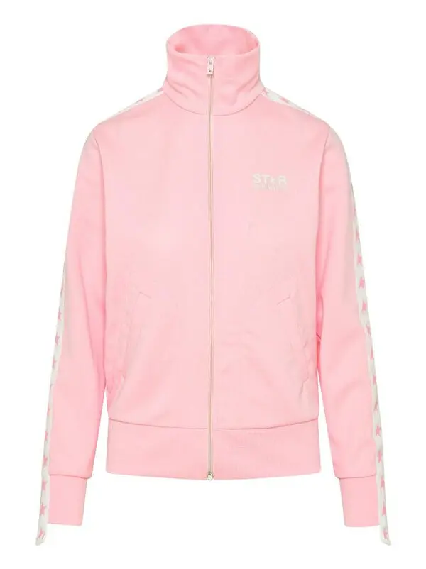 GOLDEN GOOSE Denise Star Collection Zipped Sweatshirt - Pink