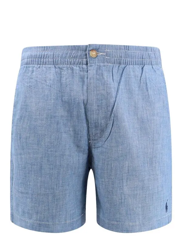Polo Ralph Lauren Embroidered Bermuda Shorts - Blue