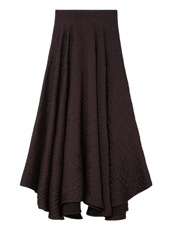Loro Piana Elise High Waist Midi Skirt - Black
