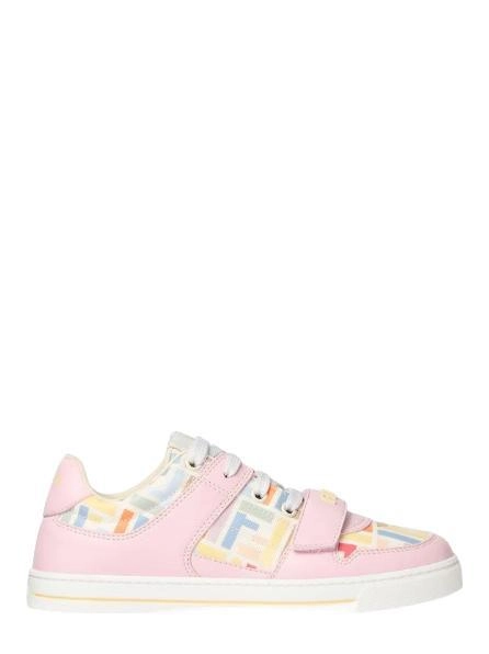 Fendi Ff Logo Touch-strap Sneakers - Multi-color