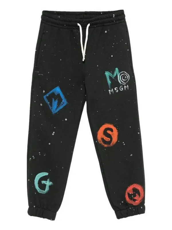 MSGM Logo Sweatpants - Black