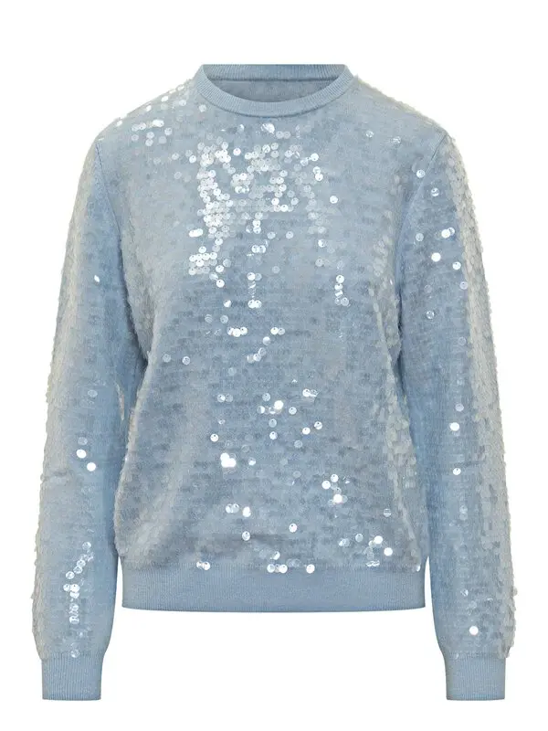 SEMICOUTURE Renata Sequin-embellished Sweater - Gray
