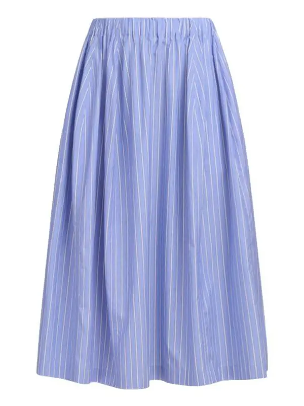 Marni Striped Elastic-waist Skirt - Blue