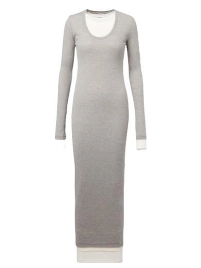 JIL SANDER Cotton Jersey Maxi Dress - Gray