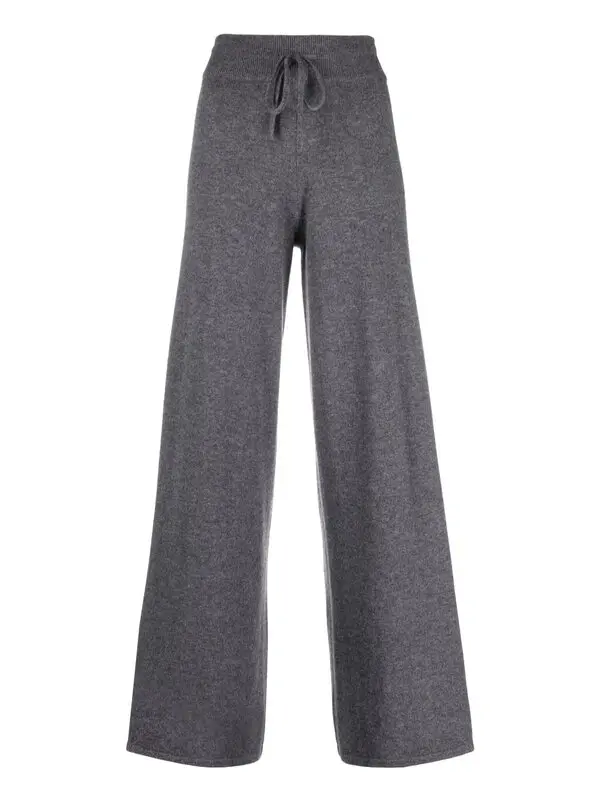 LISA YANG Elastic Waist Drawstring Casual Pants - Black