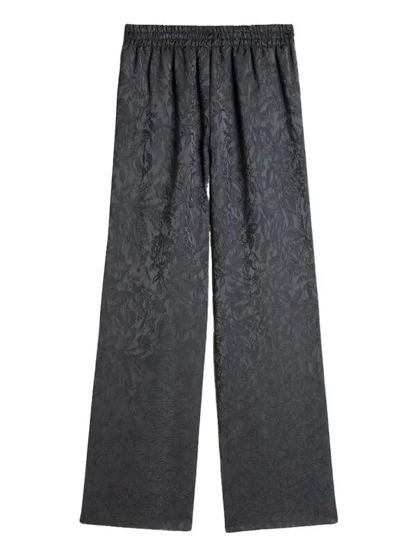 GOLDEN GOOSE Jacquard Toile De Jouy Pattern Pants - Black