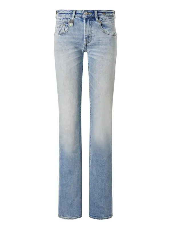 R13 Flare Low-rise Jeans - Blue