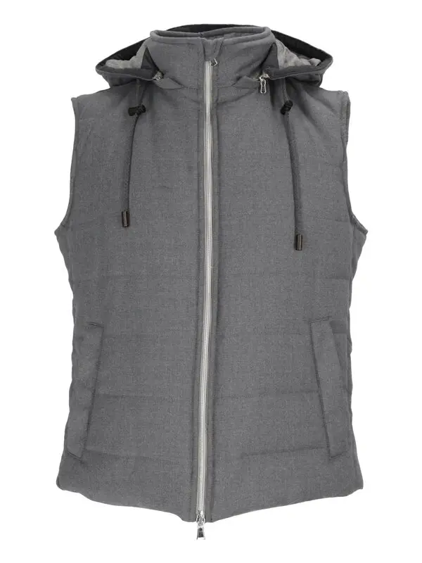 LUBIAM Zippered Vest - Gray