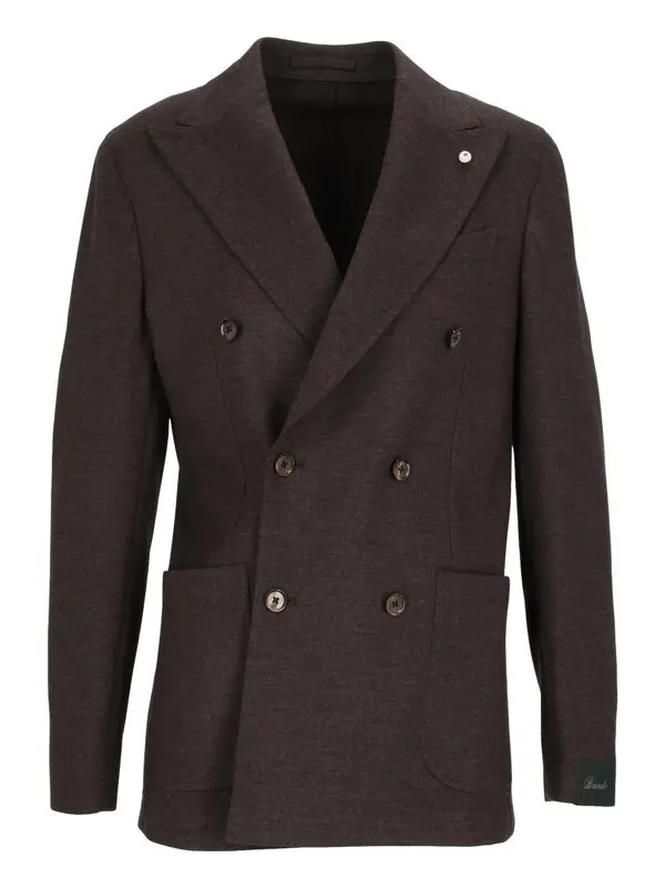 LUBIAM Double-breasted Blazer - Black