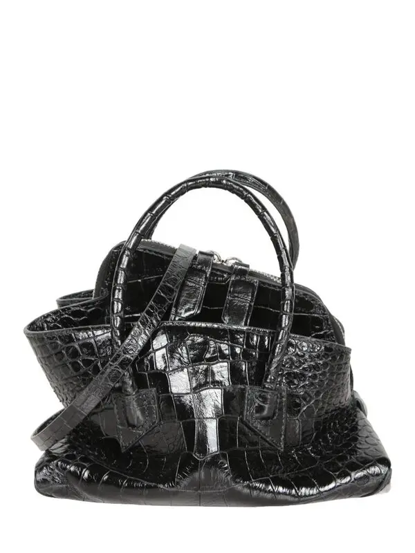 Attico Dual-handle Shoulder Bag - Black