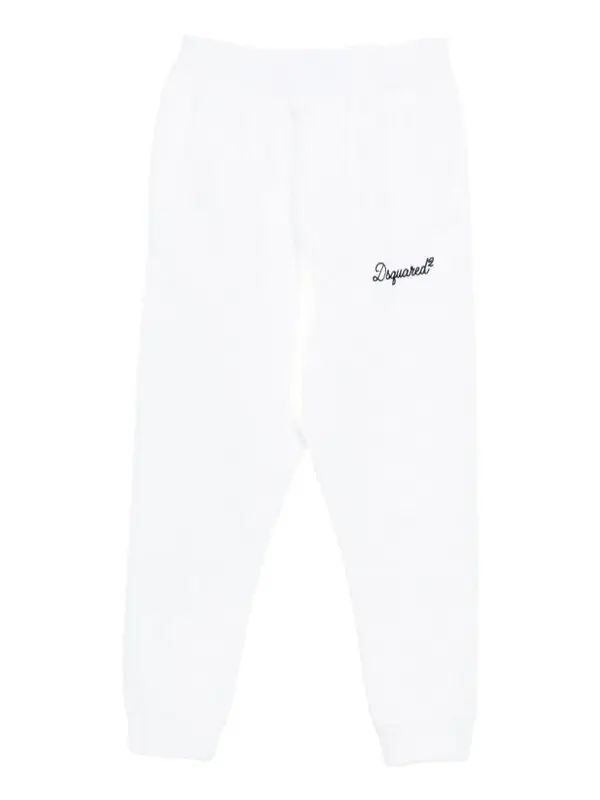 Dsquared2 Logo Embroidered Sweatpants - White