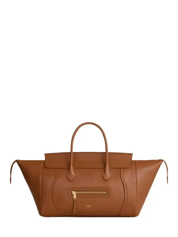 Celine Medium Zippered Shoulder Bag - Soft Tan