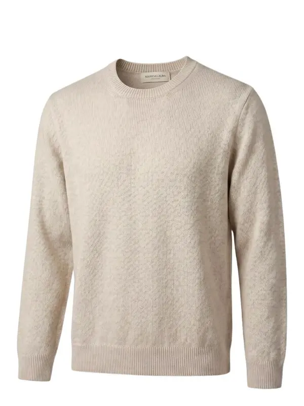 Massimo Alba Long Sleeve Crewneck Sweater - Grey