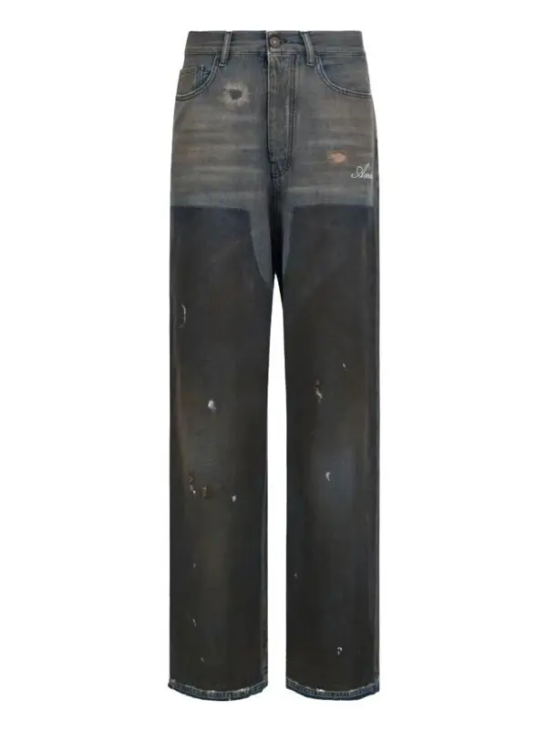 Amiri Bones Baggy Jeans - Dark Gray
