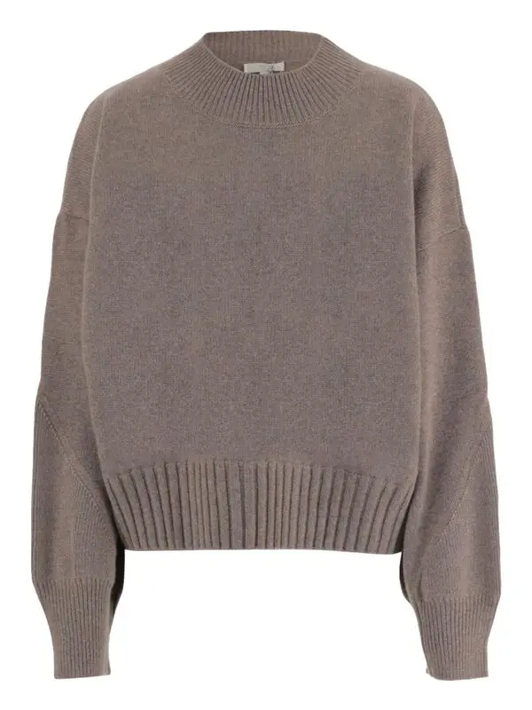 Malo Ribbed-knit Sweater With Long Sleeves - Grey