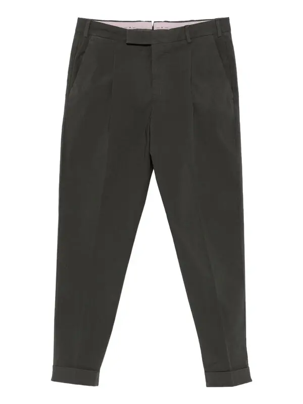 PT TORINO Belted Tailored Trousers - Black