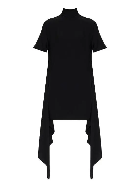 Alaïa Short-sleeved High-neck Top - Black