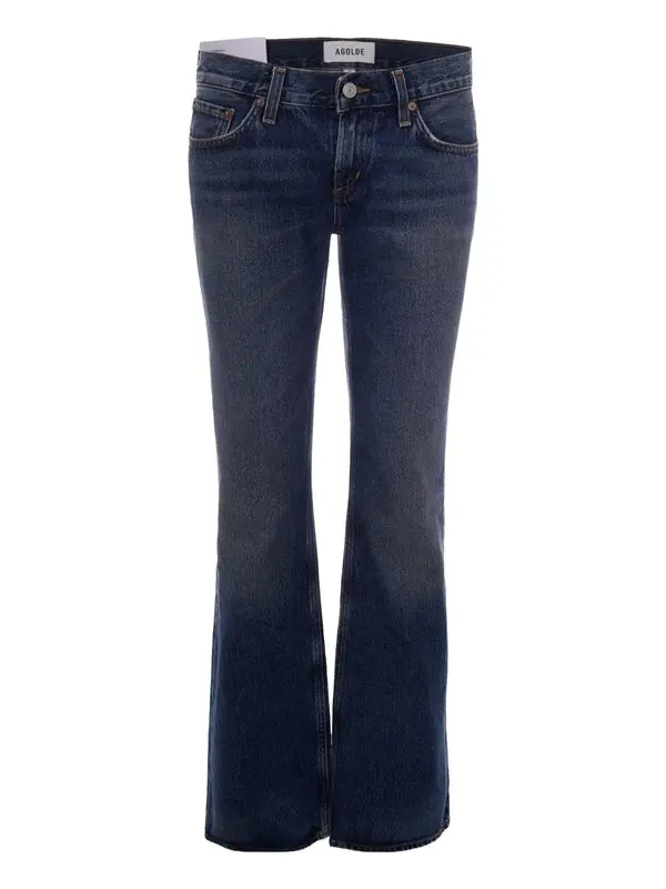 AGOLDE Low-rise Flare Jeans - Black