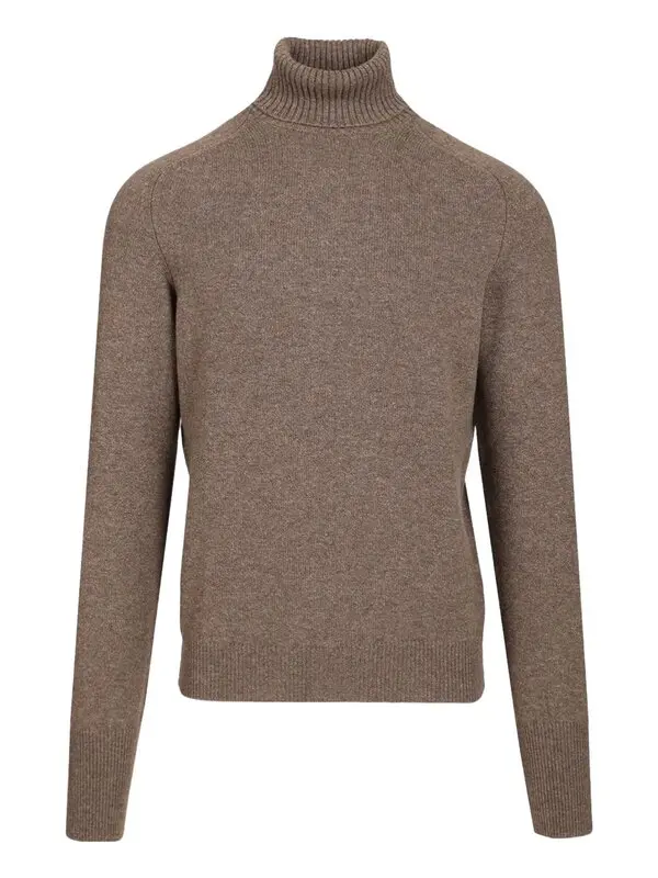Fedeli Turtleneck Sweater - Brown