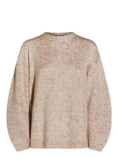 Fabiana Filippi Long-sleeved Crewneck Jumper - Nude