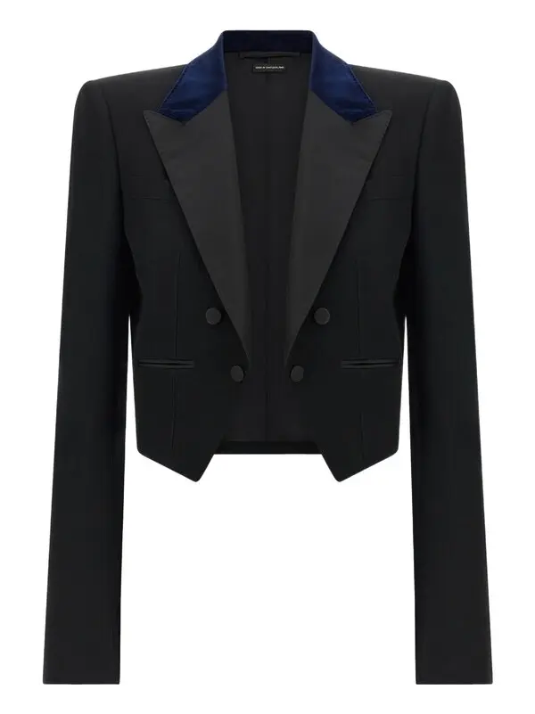 TOM FORD Cropped Blazer - Black