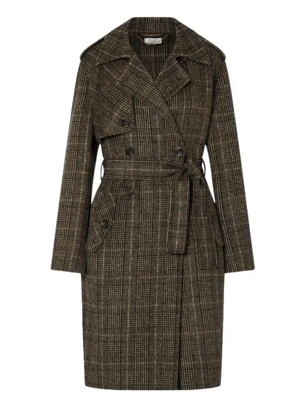 Liu Jo Long Wool Blend Coat - Black