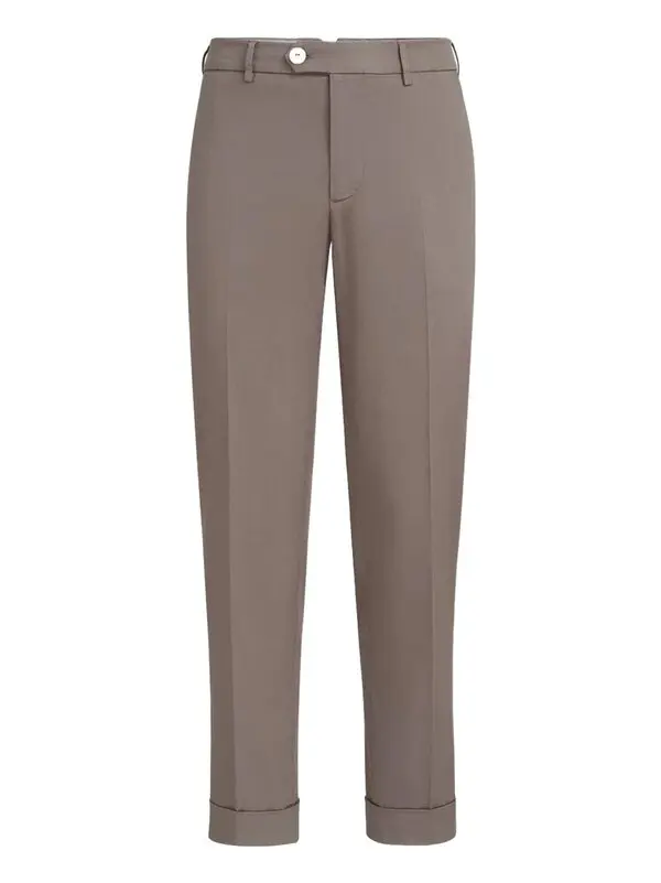 Brunello Cucinelli Tailored Pleated Pants With Belt Loops - Gray