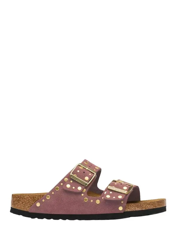 BIRKENSTOCK Arizona Studded Buckle Flat Sandals - Pepper