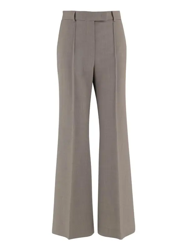 QL2 QUELLEDUE Ottavia Wide-leg Tailored Trousers - Beige