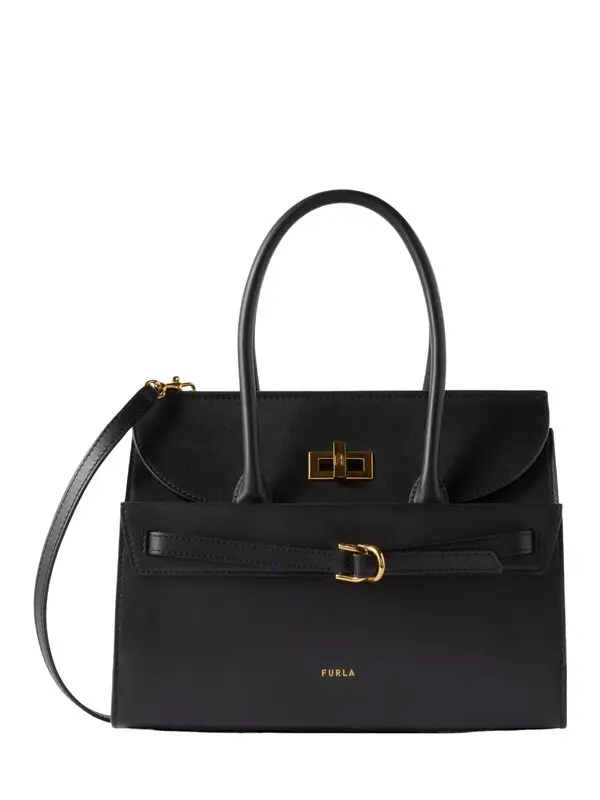 Furla Turn-lock Shoulder Bag - Black