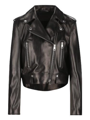 Balenciaga Leather Moto Jacket - Black