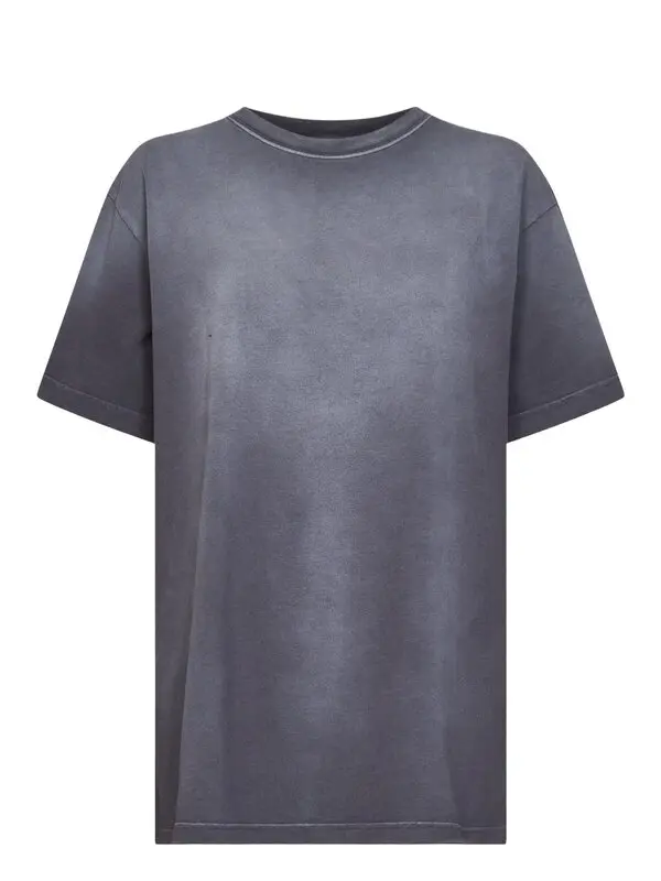 MUGLER Oversized Graphic T-shirt - Gray
