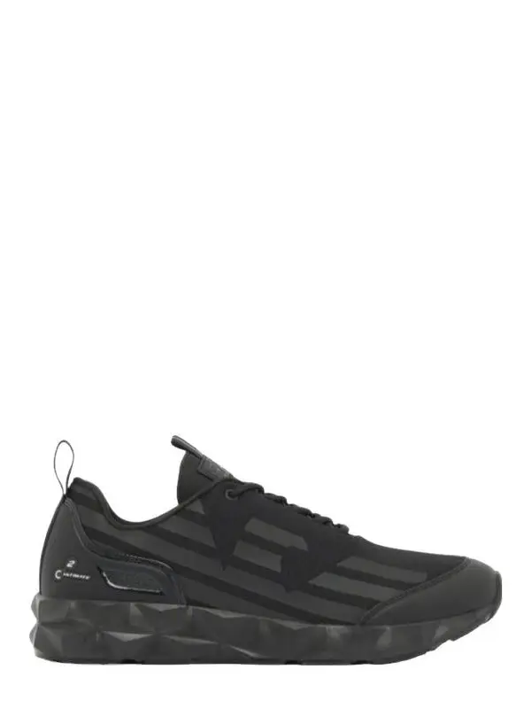EA7 Logo-print Lace-up Sneakers - Black