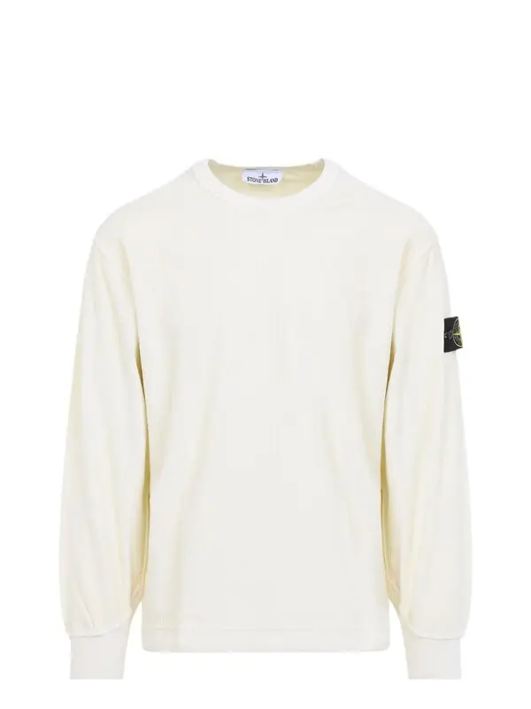 Stone Island Long-sleeve Crewneck Sweatshirt - Ivory