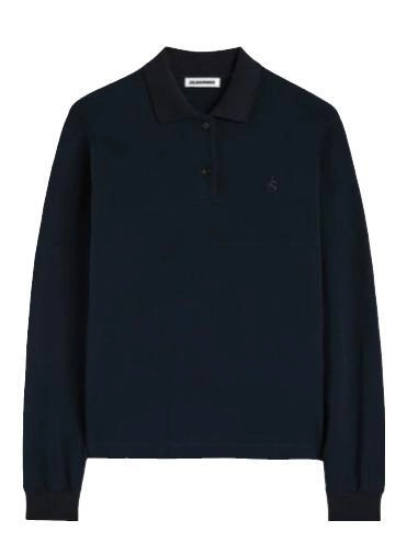 JIL SANDER Cotton Piquet Polo T-shirt - Ink