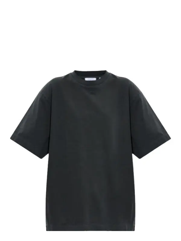 Off-White Embroidered Logo Short Sleeve T-shirt - Grey