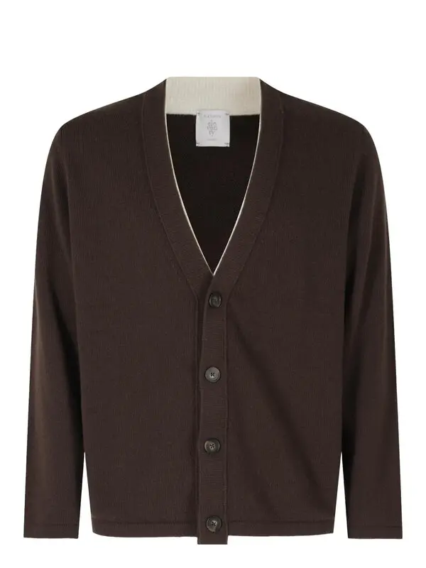Eleventy Four-button Cardigan - Morobianco