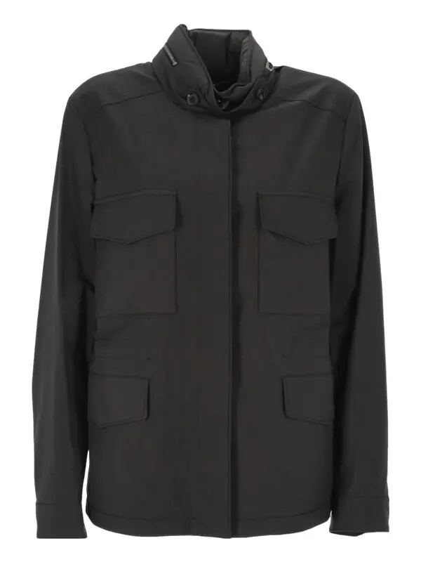 Loro Piana Long Sleeve Pocket Jacket - Black