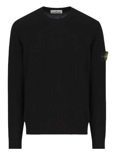 Stone Island Crew Neck Sweater - Black