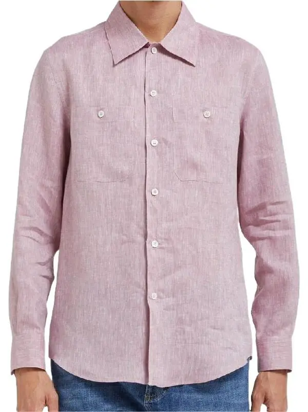 Brunello Cucinelli Collared Long-sleeved Shirt - Pink